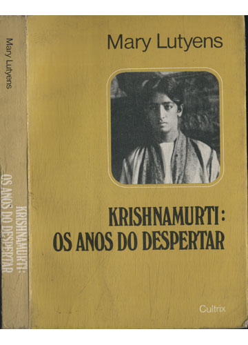 Sebo do Messias Livro - Krishnamurti - Os Anos do Despertar