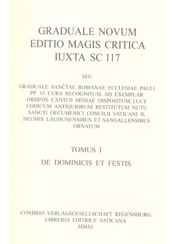 Sebo do Messias Livro - Graduale Novum - Volume 1