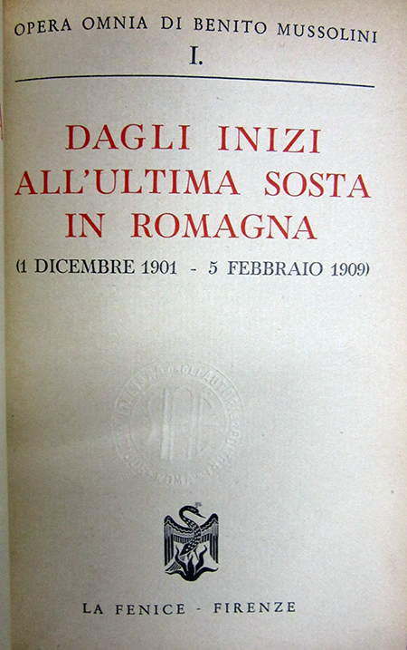 Sebo do Messias Livro - Opera Omnia di Benito Mussolini - 36 Volumes