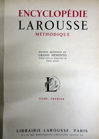 Sebo do Messias Livro - Encyclopédie Larousse - Méthodique - 2 Volumes