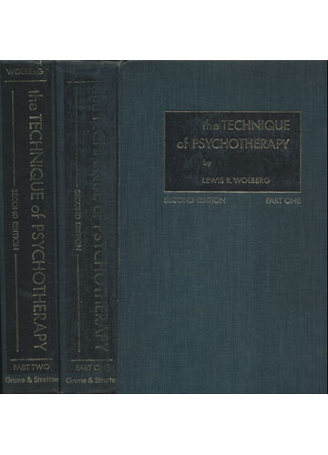 Sebo do Messias Livro - The Technique of Psychotherapy - 2 Volumes