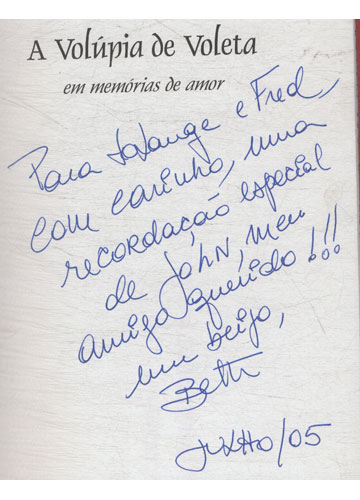 Sebo do Messias Livro - A Volúpia de Voleta - Com Dedicatória da Autora