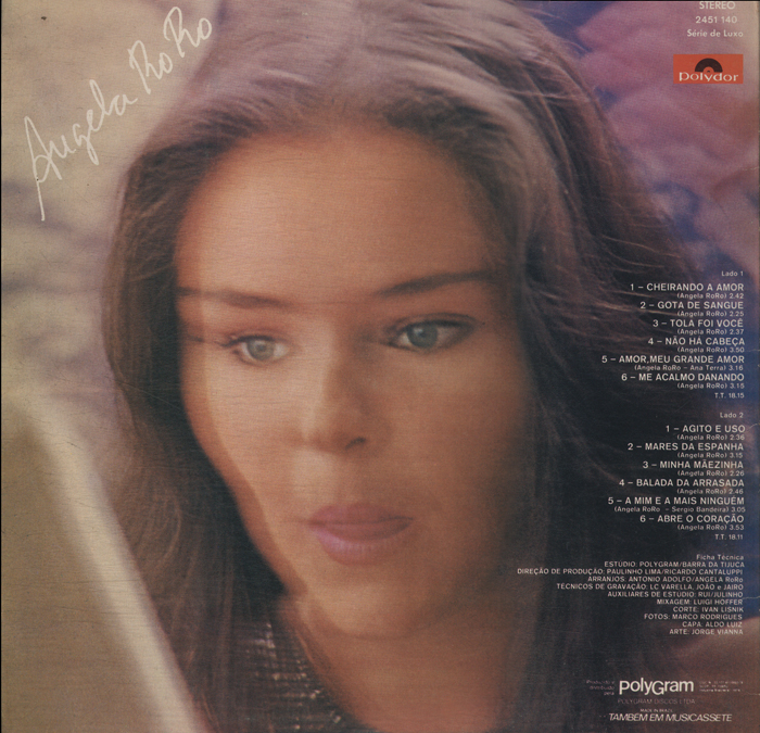 Sebo do Messias LP - Angela Ro Ro - Com Encarte Pôster