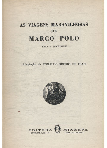 Sebo do Messias Livro - As Viagens Maravilhosas de Marco Polo