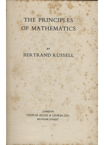 Sebo do Messias Livro - The Principles of Mathematics