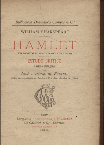 Sebo do Messias Livro - Hamlet - Com dedicatória do tradutor