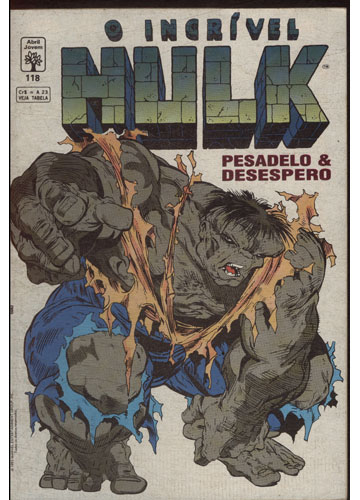 Sebo do Messias Gibi - O Incrível Hulk - Nº.118