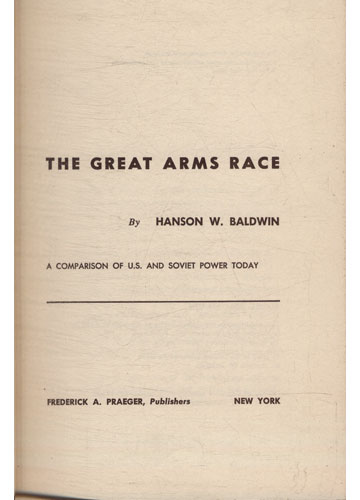 Sebo do Messias Livro - The Great Arms Race