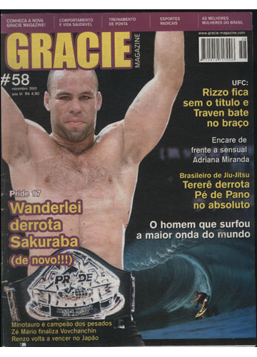 Sebo do Messias Revista - Gracie Magazine - 2001 - Nº.58 - Wanderlei Derrota Sakuraba
