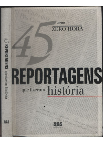 Sebo do Messias Livro - 45 Reportagens Que Fizeram História - Com CD