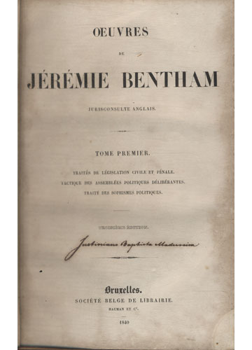 Sebo do Messias Livro - Oeuvres de Jérémie Bentham - 3 Volumes - Com Ex ...