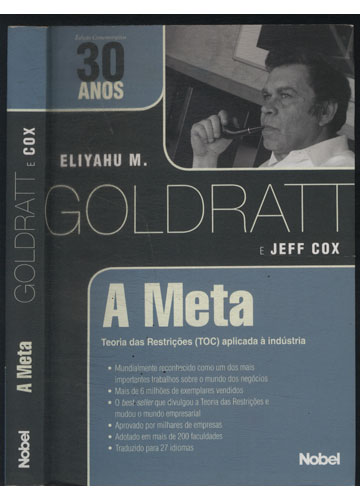 Sebo do Messias Livro - A Meta - Teoria das Restrições TOC aplicada à ...