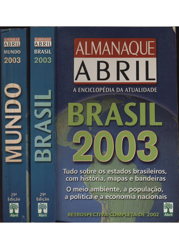 Sebo do Messias Livro - Almanaque Abril - 2003 - Brasil Mundo - A ...