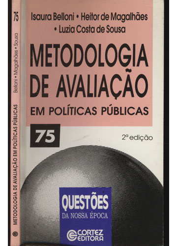 Sebo do Messias Livro - Metodologia de Avaliação em Políticas Públicas
