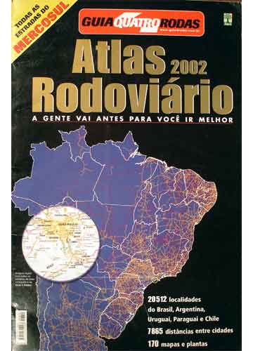 Sebo do Messias Livro - Atlas 2002 Rodoviário - Guia Quatro Rodas