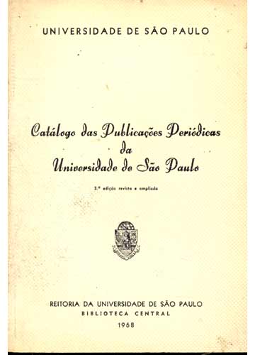 Sebo do Messias Livro - Catálogo das Publicações Periódicas da ...