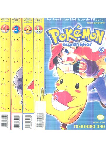 Sebo do Messias Gibi - Pokémon Quadrinhos - 4 Primeiros Números