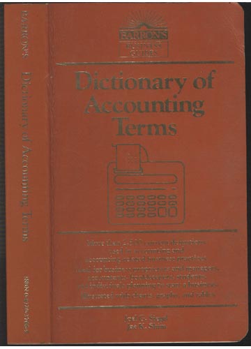 Sebo do Messias Livro - Dictionary of Accounting Terms