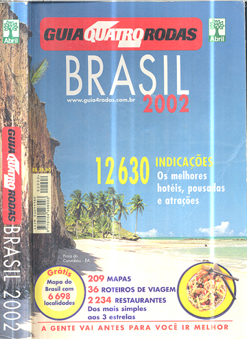 Sebo do Messias Livro - Guia Quatro Rodas - Brasil 2002 - com Mapa